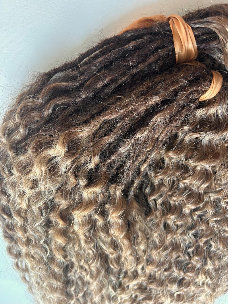 Synthetic Brown Curls.dreads and Braid/viking Style Synthetic Hair ...