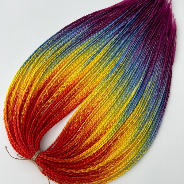 Braided Rainbow - Etsy
