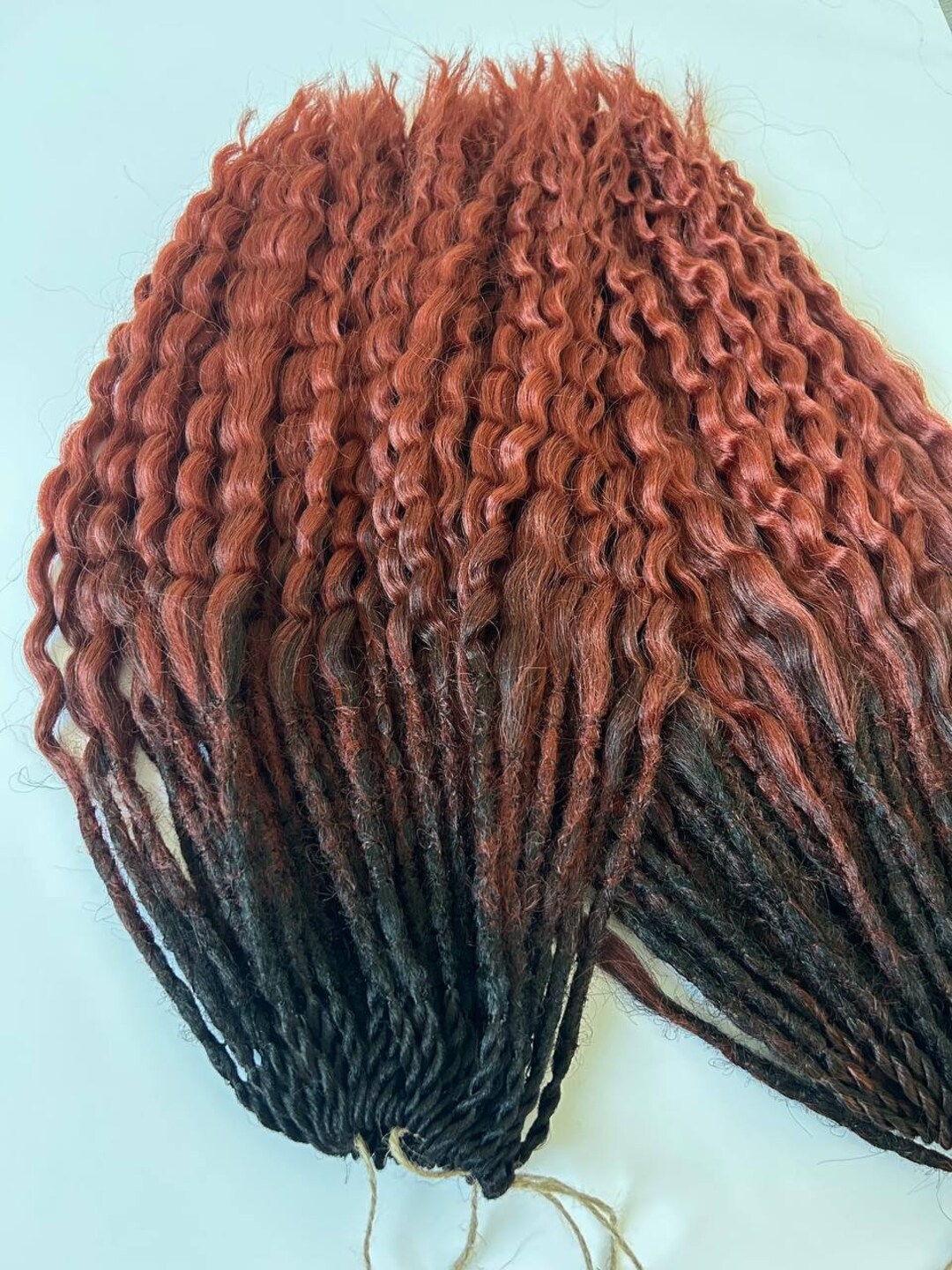 Synthetic Wave Dreads / Viking Style Synthetic Hair Extension / Full ...