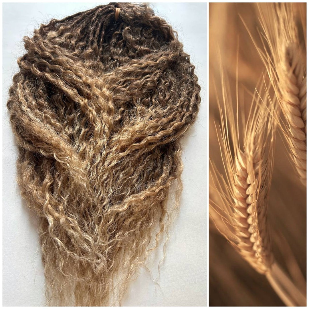 Synthetic Brown Curls.dreads and Braid/viking Style Synthetic Hair ...