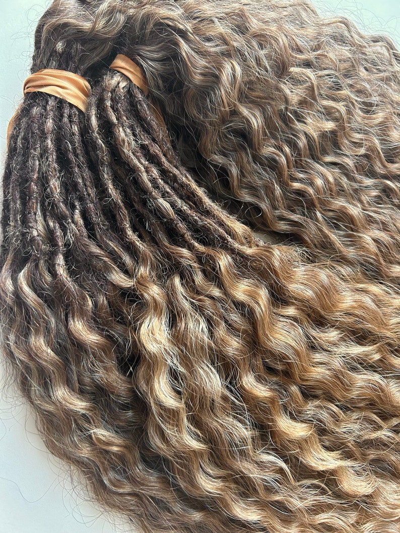 Synthetic Brown Curls.dreads and Braid/viking Style Synthetic Hair ...