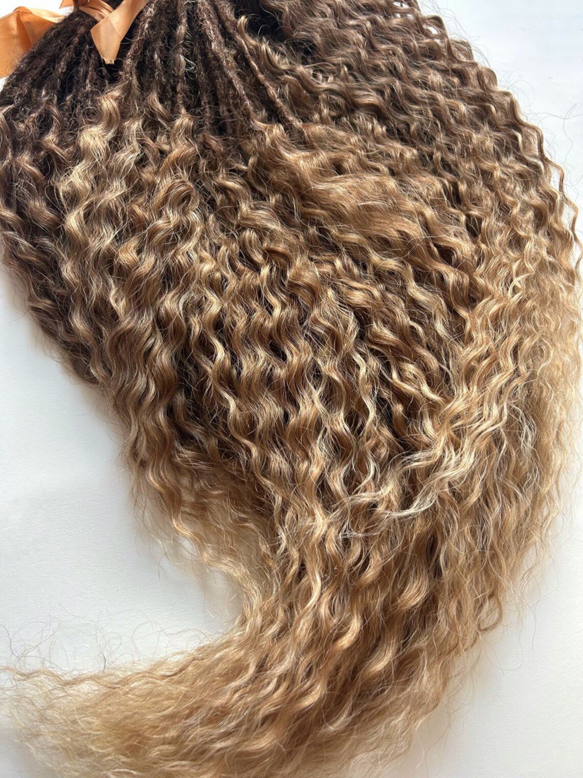Synthetic Brown Curls.dreads and Braid/viking Style Synthetic Hair ...