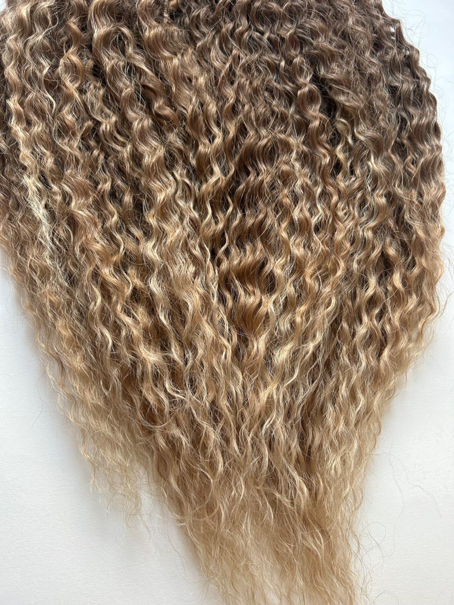Synthetic Brown Curls.dreads and Braid/viking Style Synthetic Hair ...