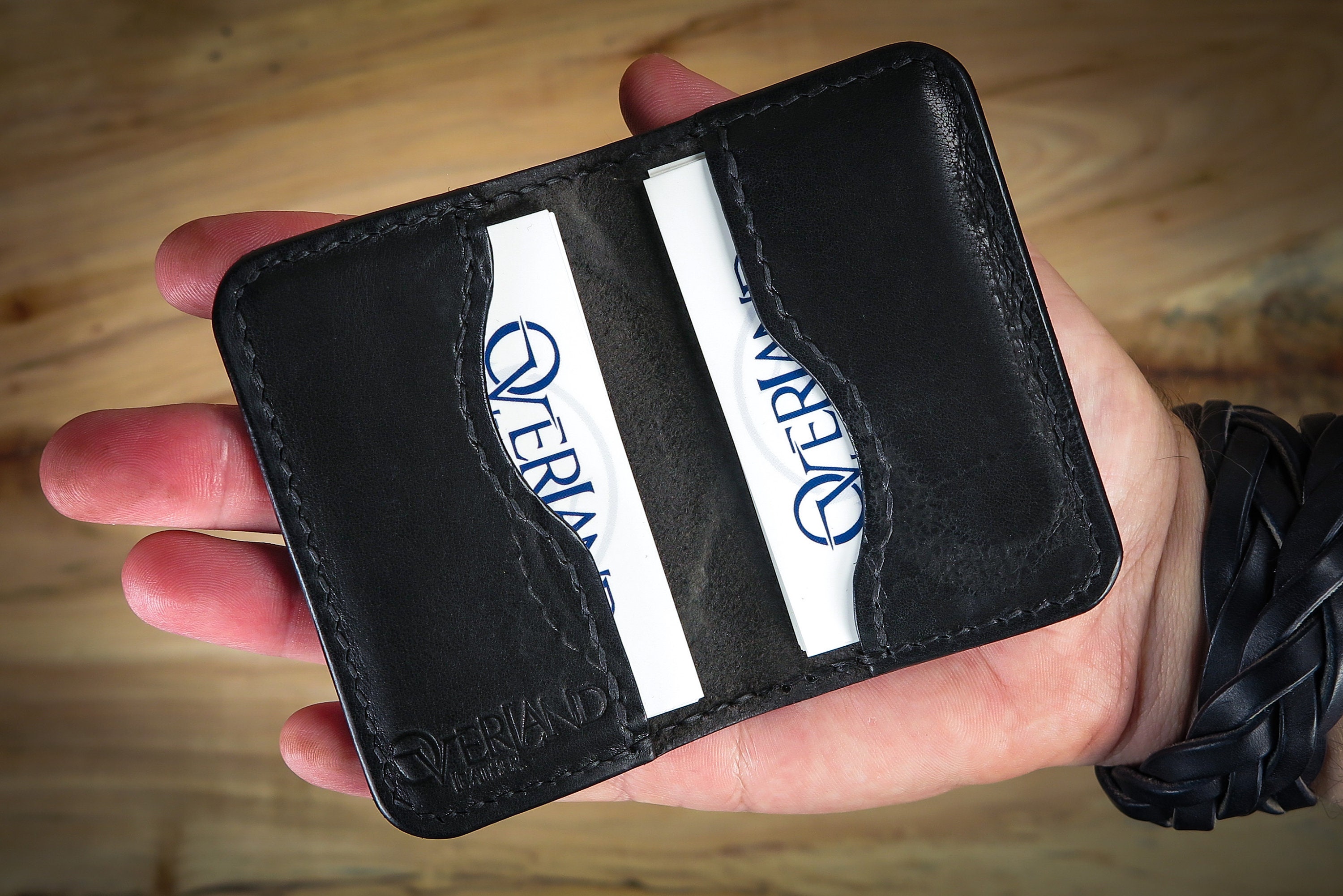 Custom Leather Challenge Coin Business Card Wallet - Etsy