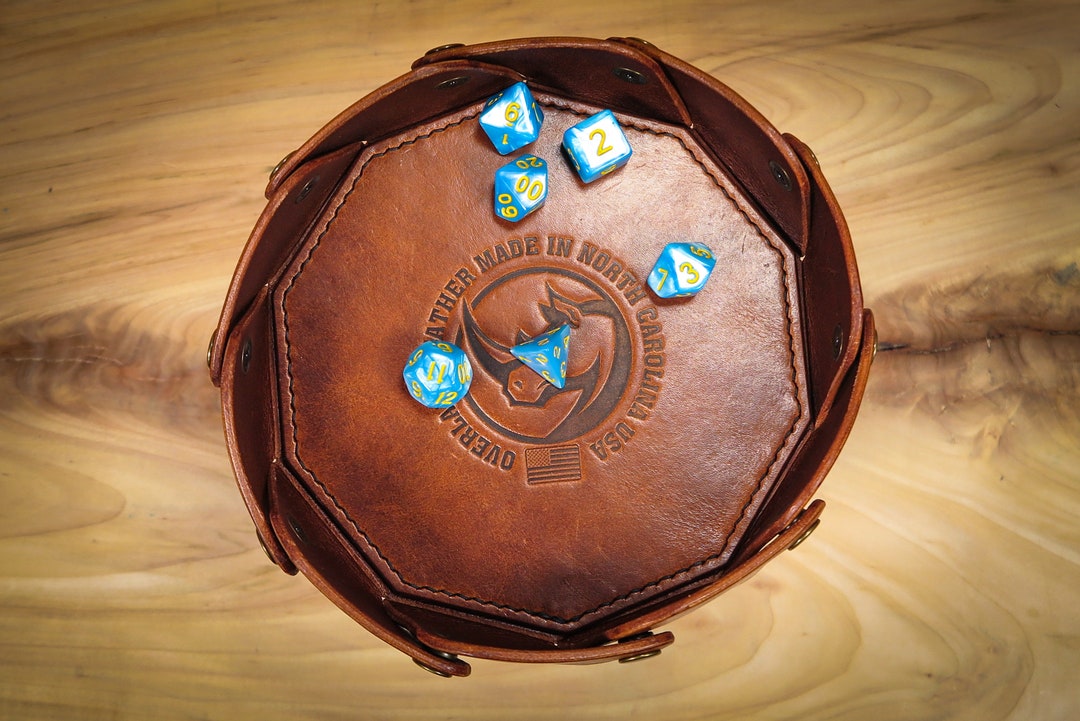 Handcrafted Full Grain Leather Portable Dice Tray - Etsy