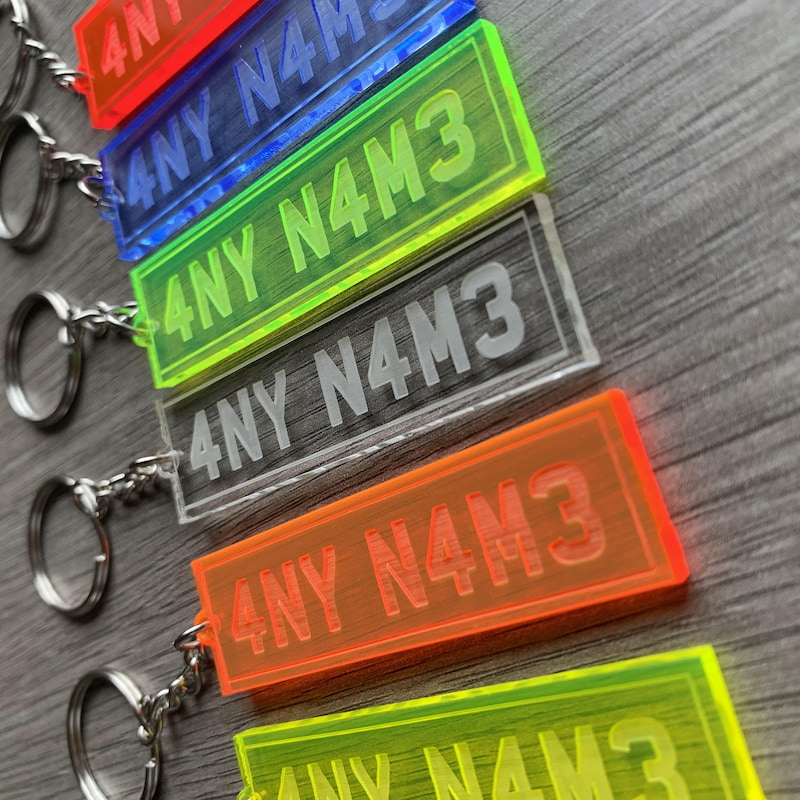 Number Plate Keyring - Etsy UK