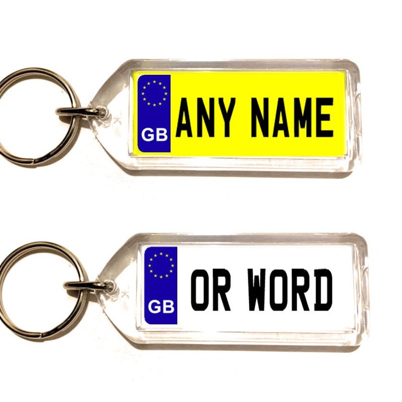Number Plate Keyring - Etsy UK