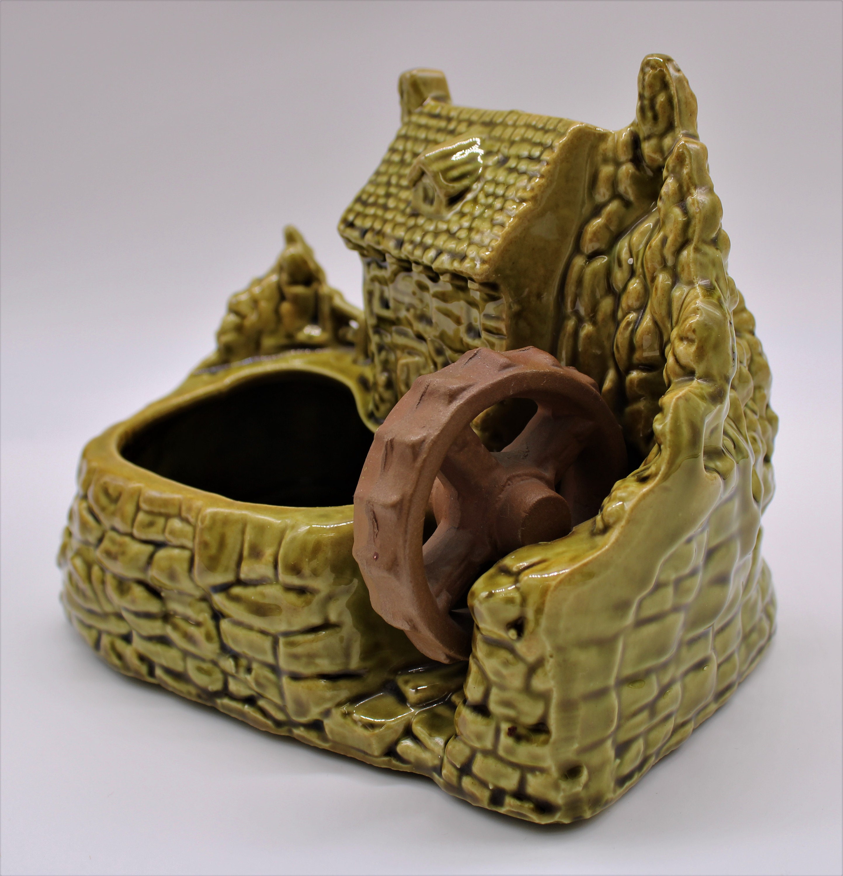 Vintage Shawnee Pottery Grist Mill Planter 769 Beautiful - Etsy