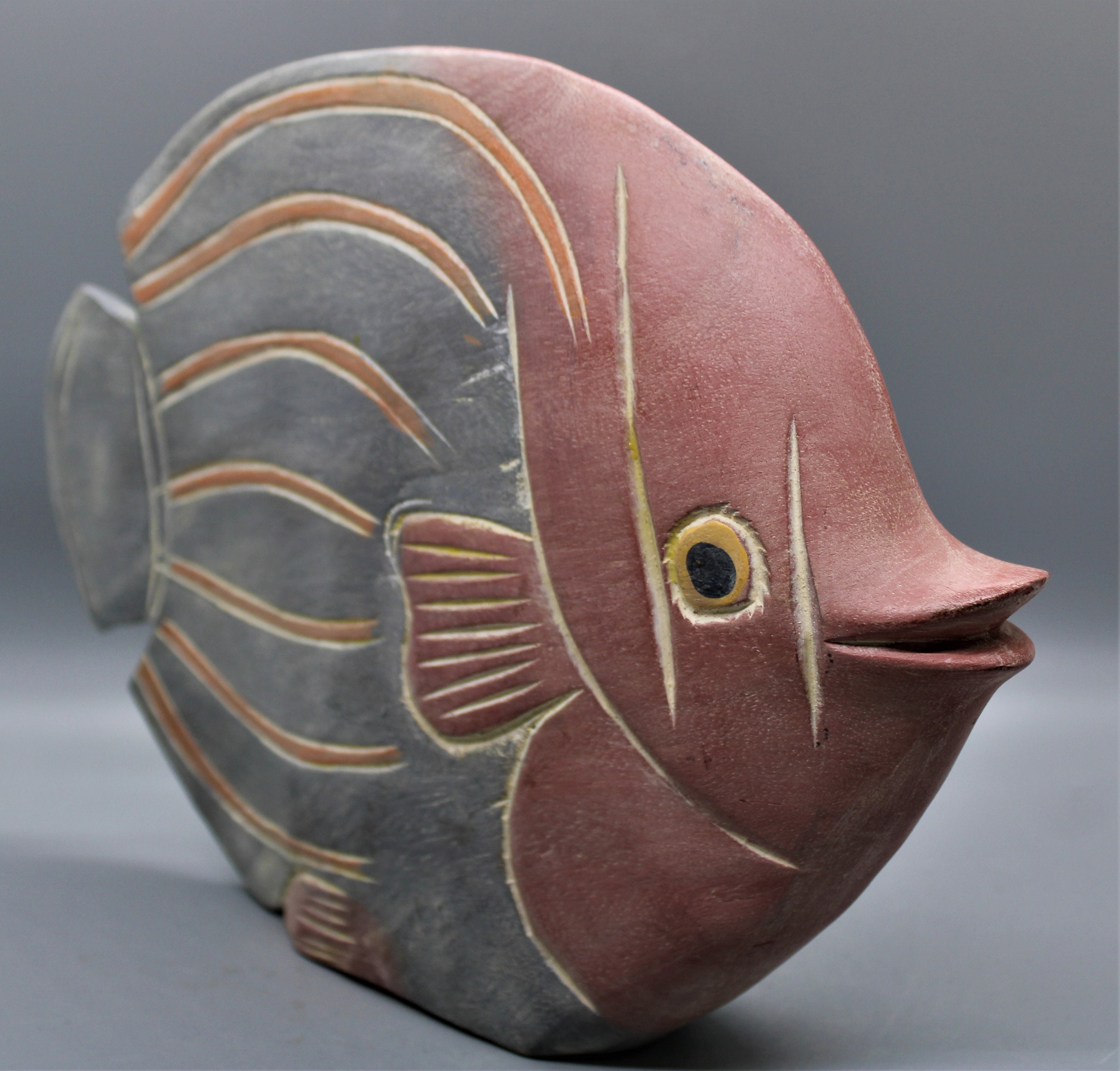 Vintage Fish Wooden Fish Wooden Tabletop Fish Accent Piece | Etsy