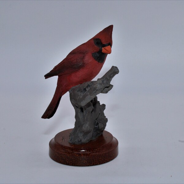 Cardinal on a Branch - Etsy