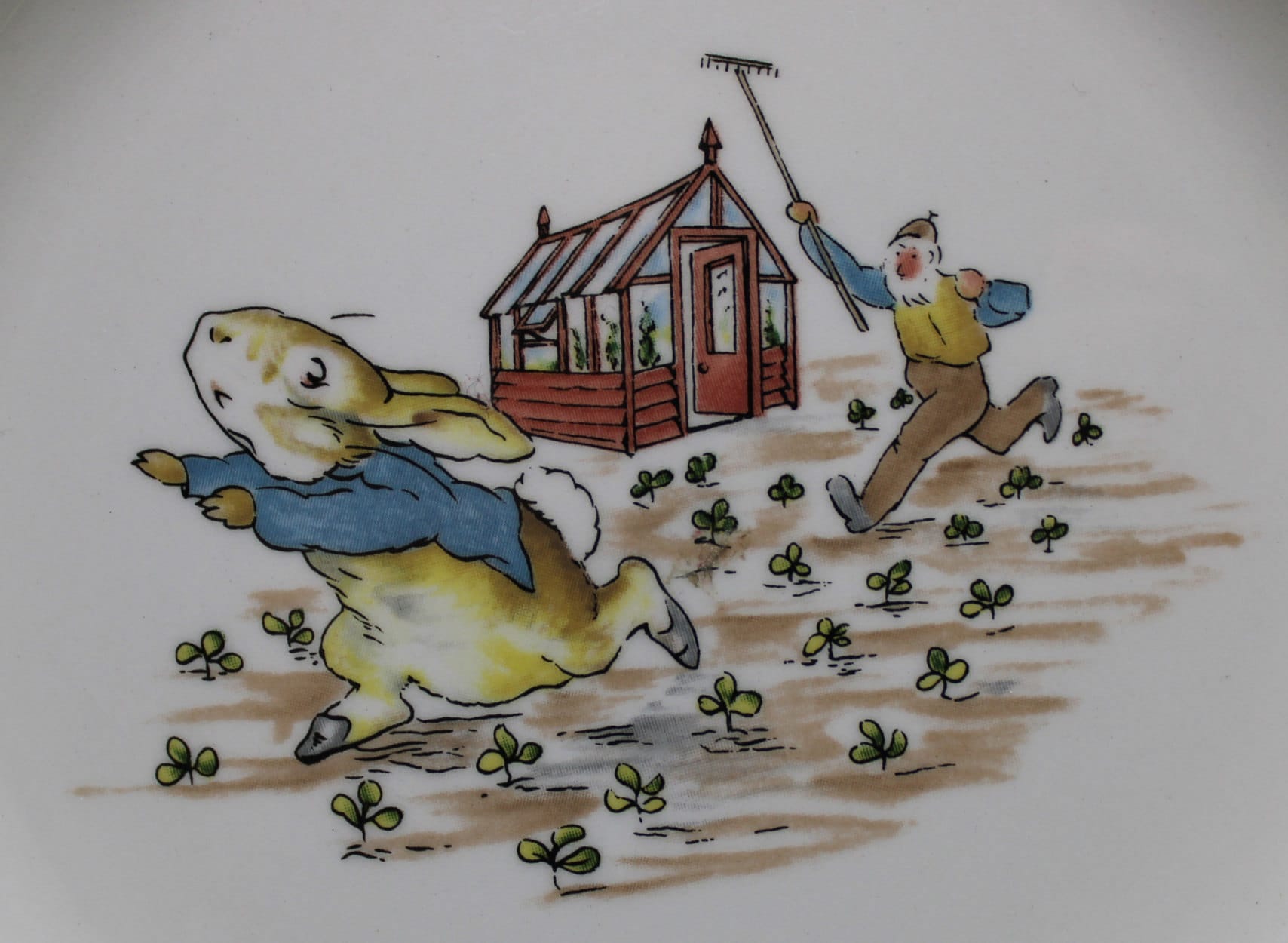 Peter Rabbit Bowl, Wedgwood of Etruria & Barlaston stop Thief Porcelain ...