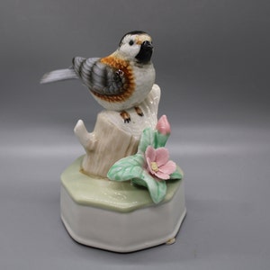 Vintage Schmid Sparrow Bird Music Box, Plays "oh What A Beautiful ...