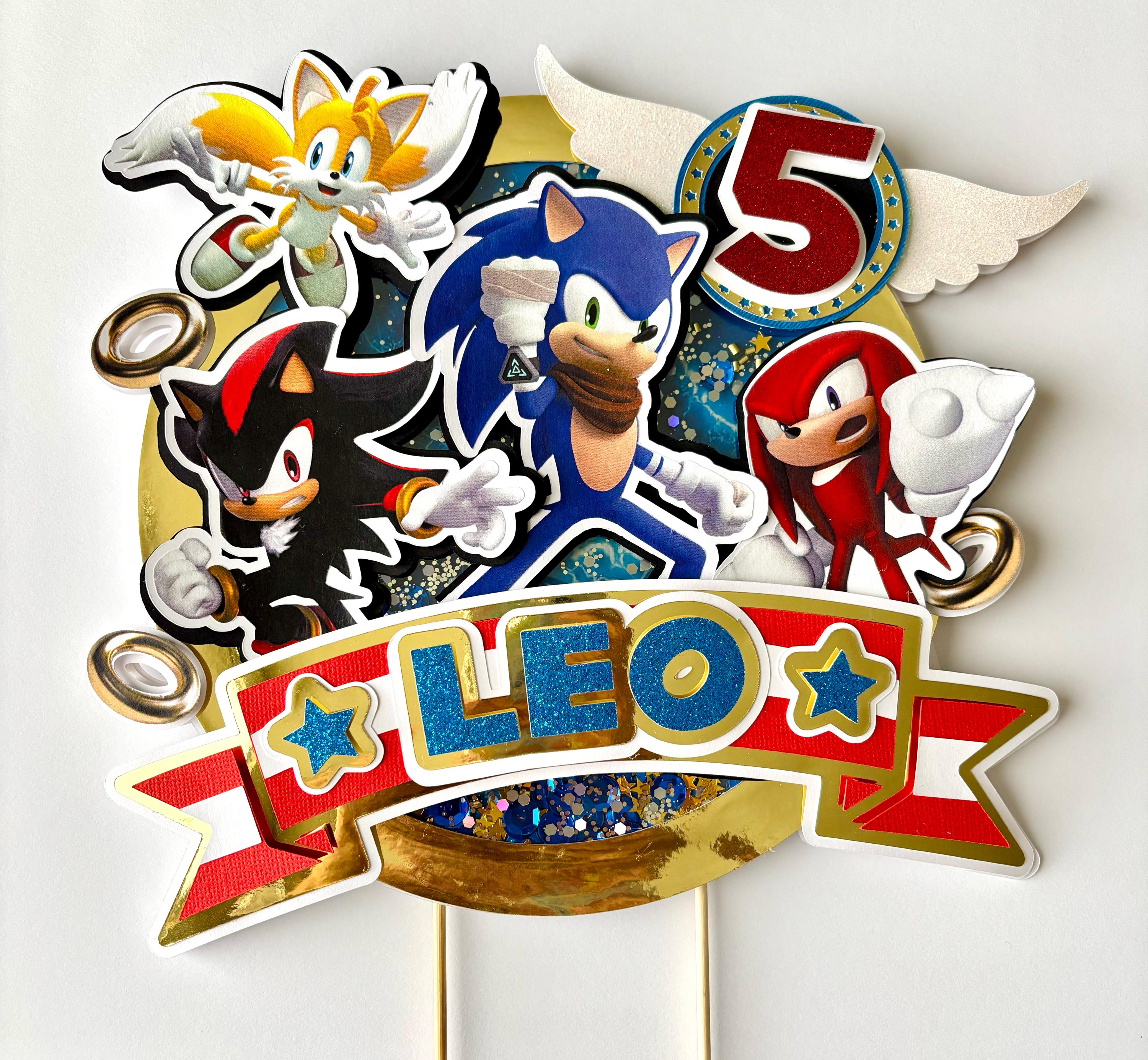 Sonic Cake Topper - Etsy