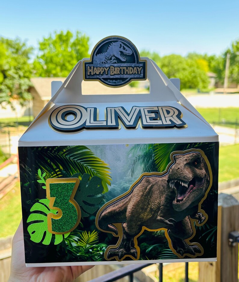 Personalized Dino Treat Boxes - Etsy