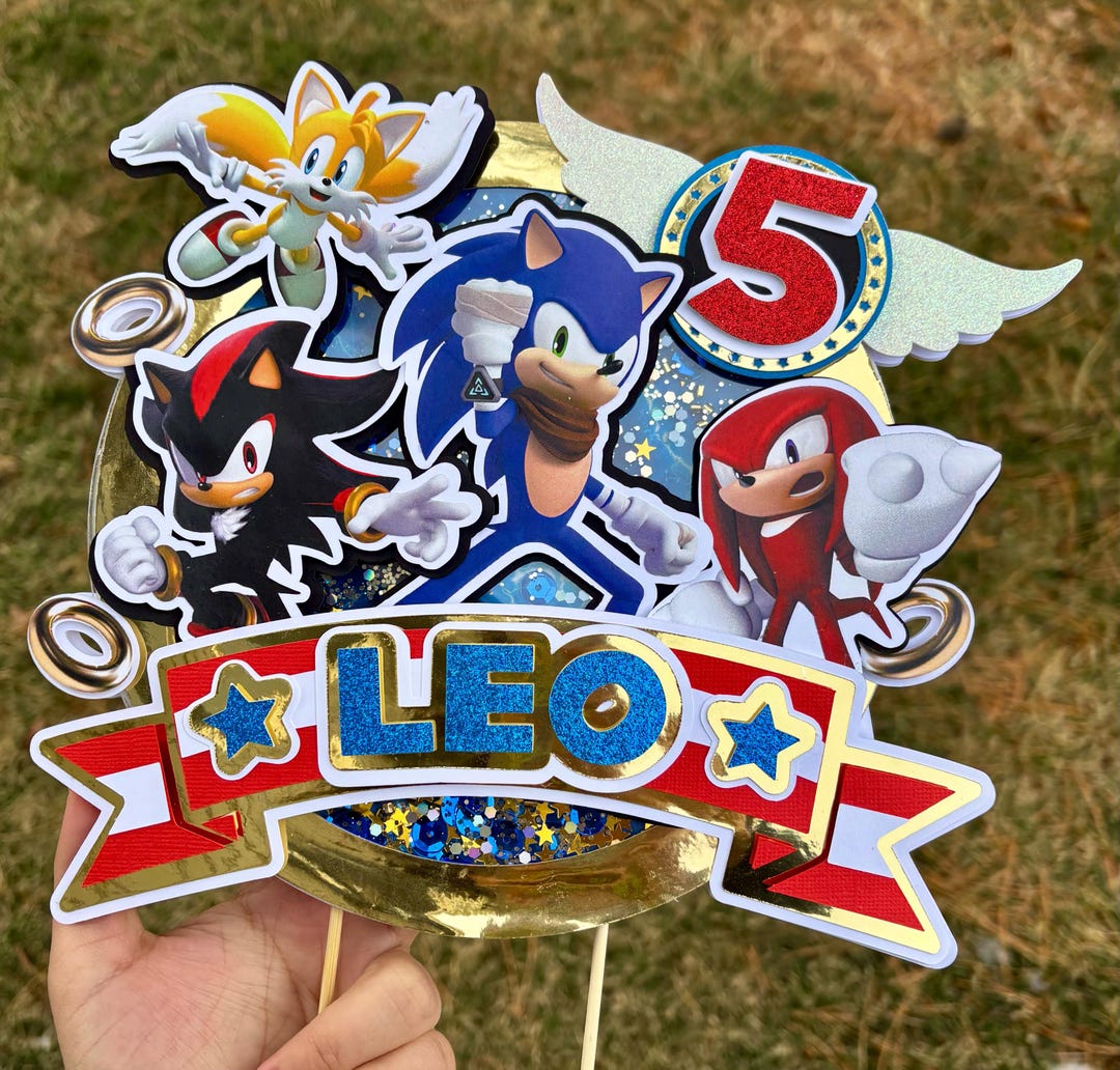 Sonic Cake Topper - Etsy