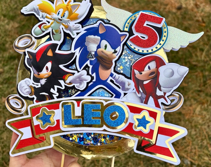 Sonic Cake Topper Etsy