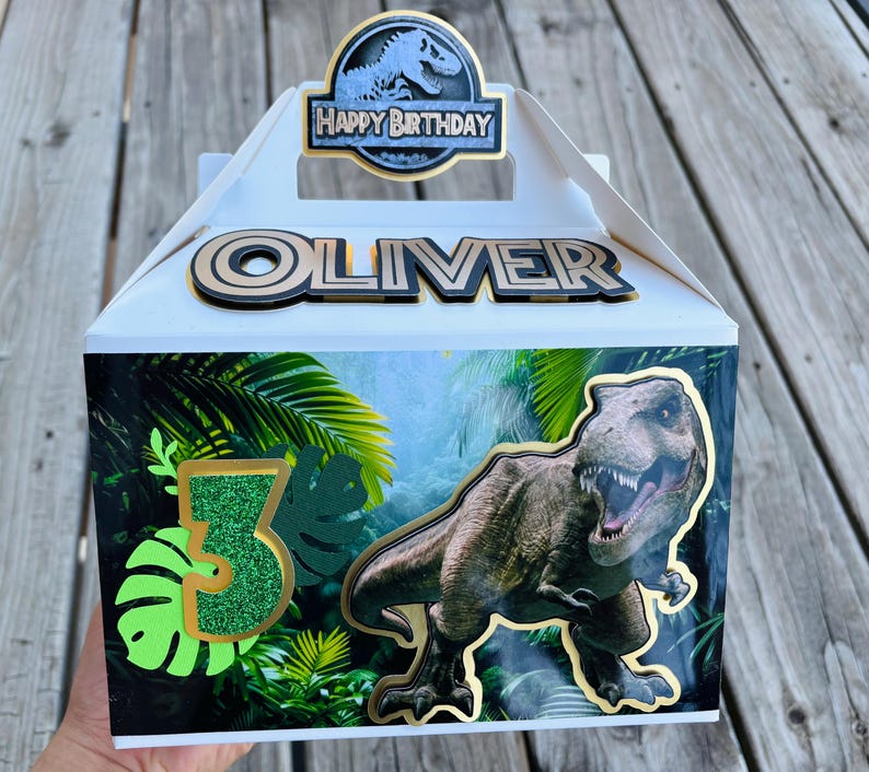 Personalized Dino Treat Boxes - Etsy