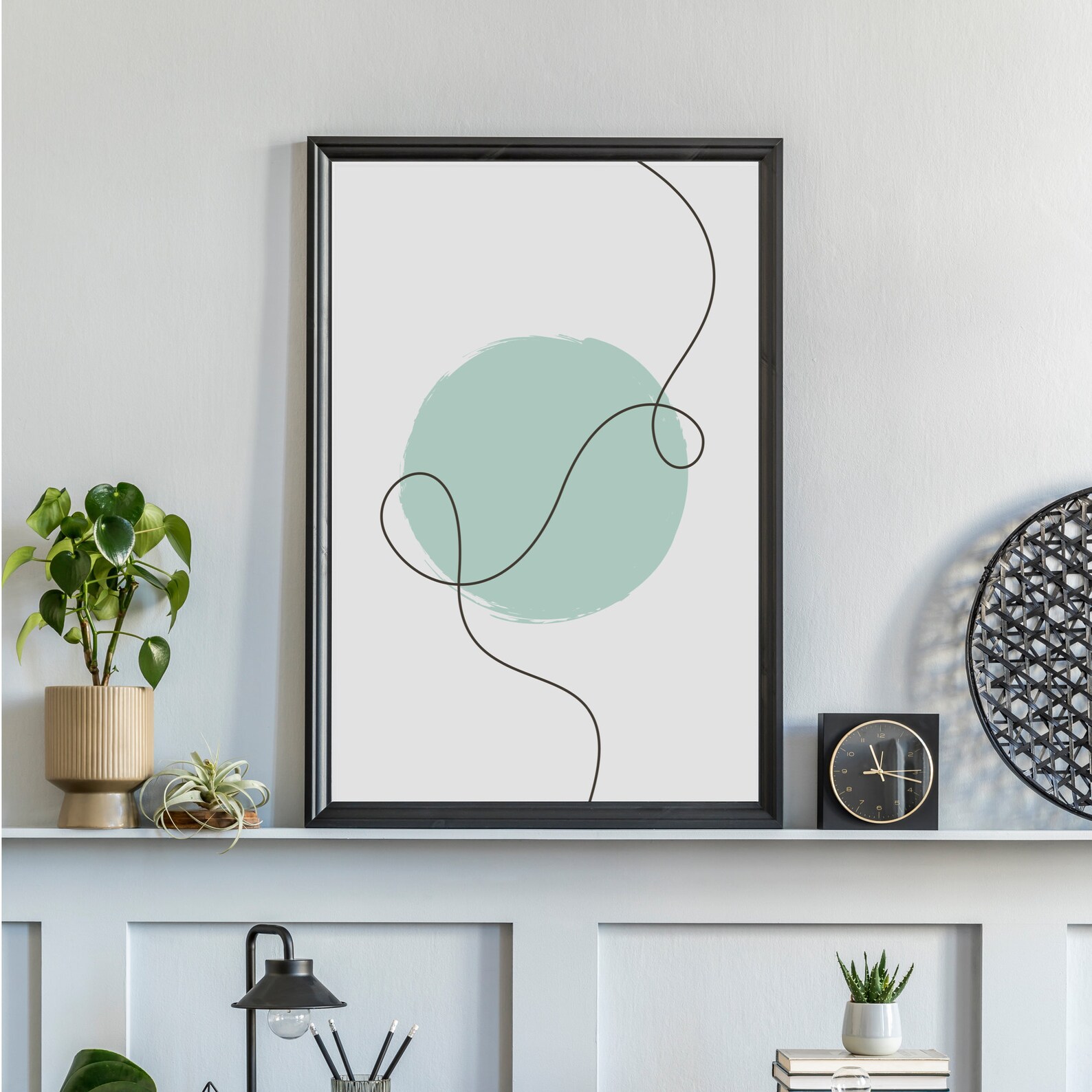Printable Abstract Line Art Scandinavian Wall Art | Etsy