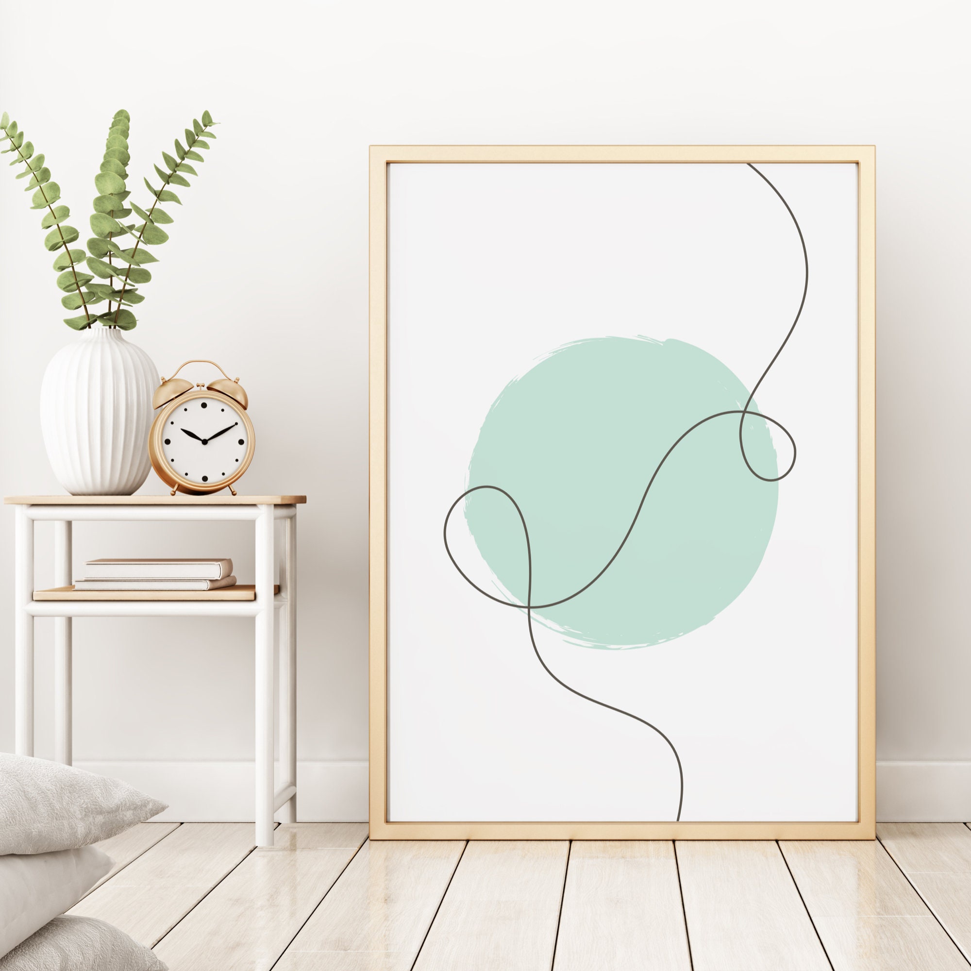 Printable Abstract Line Art Scandinavian Wall Art - Etsy