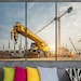Crane Canvas Crane Print Construction Sites Machine Art Engine Wall ...