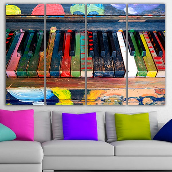 Colorful Musical Instrument Wall Art - Etsy