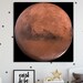 Mars Canvas Space Wall Art Mars Home Decor Sphere Print Space Artwork ...