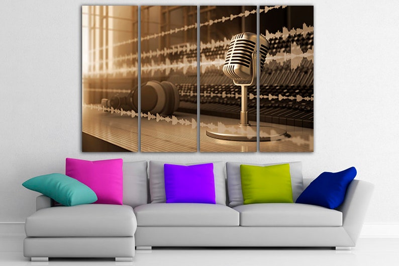 Audio Canvas Modern Wall Decor Equipment Decor Radio Art Dj - Etsy