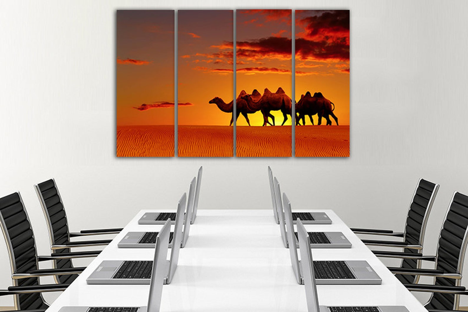 Camel Canvas Animal Wall Art Desert Print Sunset Decor Nature - Etsy