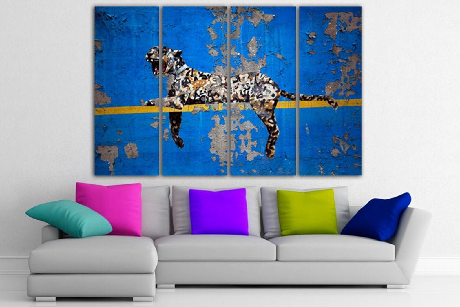Cheetah Canvas Leopard Wall Art Bronx Zoo Art Print Art Animal - Etsy