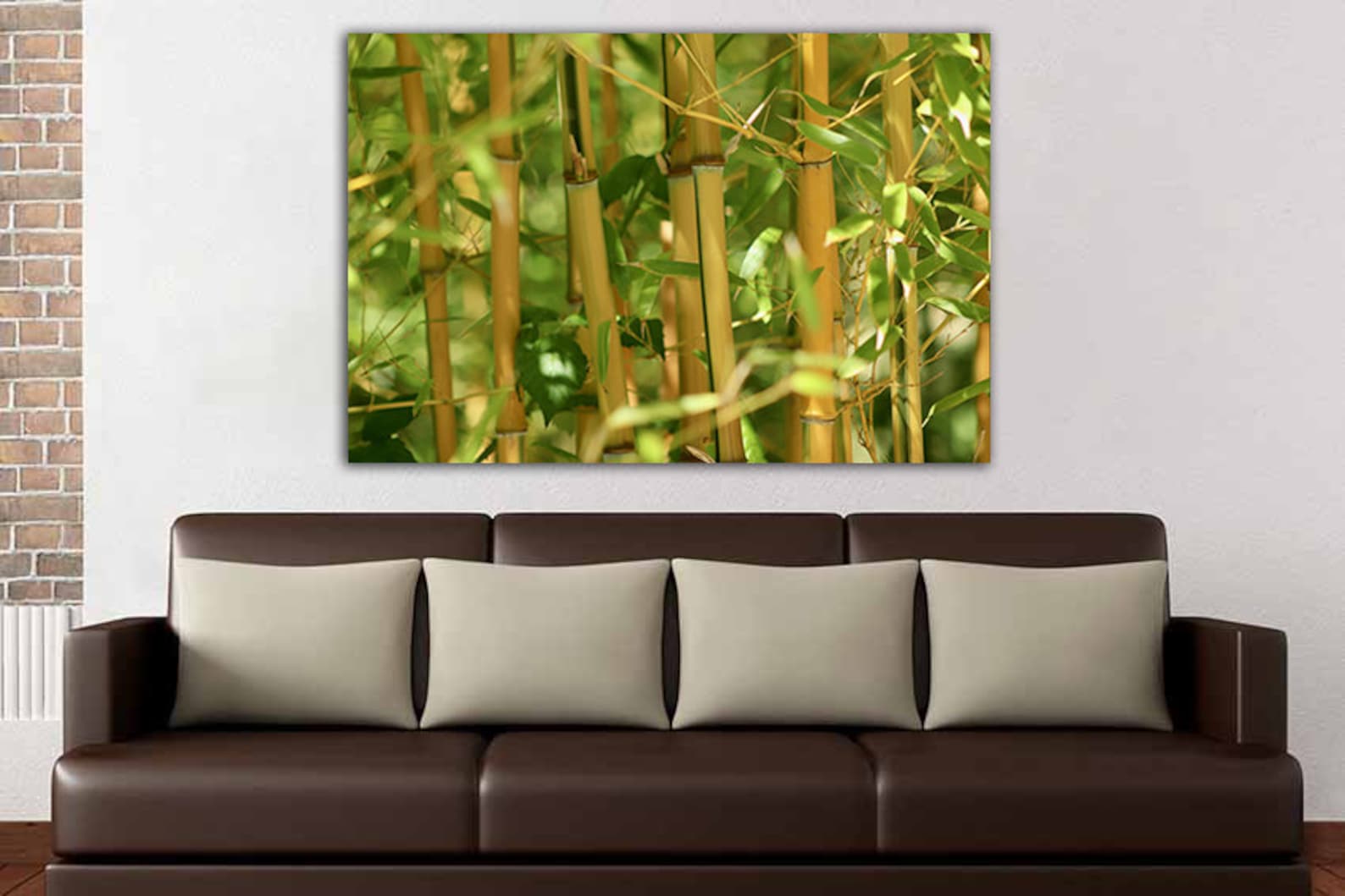 Bamboo Canvas Nature Print Bamboo Wall Décor Forest Wall Art | Etsy