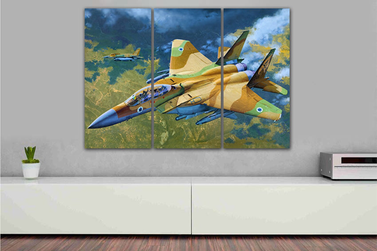 Plane Canvas F15i Plane Wall Art Aircraft Décor Airplane Wall - Etsy