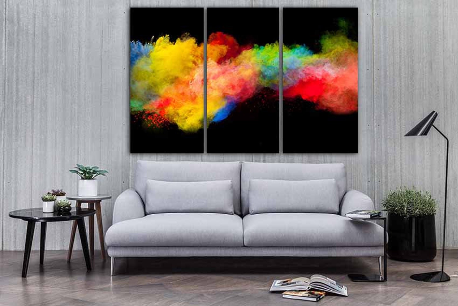 Paint Explosion Art Abstraction Canvas Abstract Painting | Etsy
