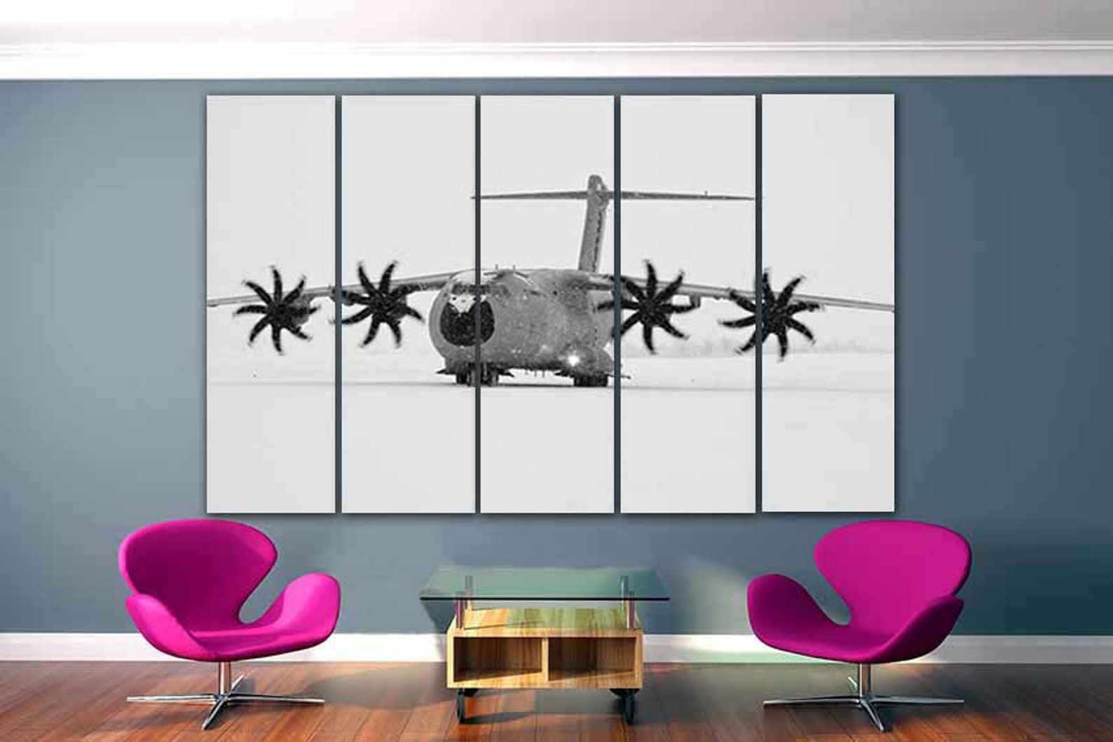 Airbus A400M Print on Canvas Military Aircraft Winter - Etsy