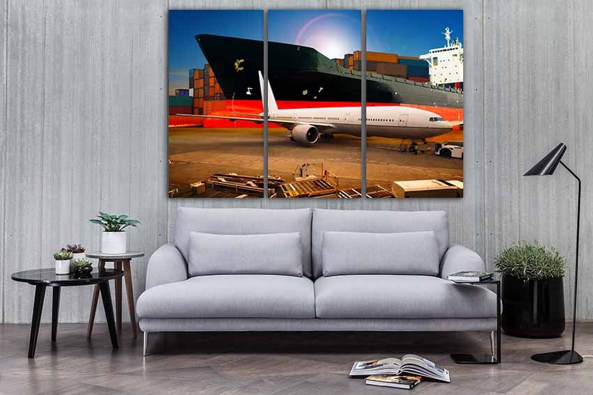 Transportation and Logistics for Wall Decor Airplanes Wall Art Ships ...