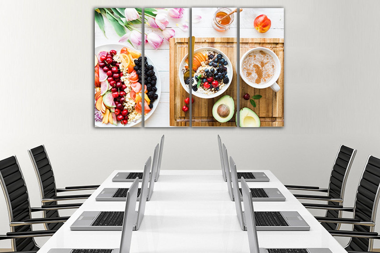 Fruit Canvas Modern Art Natural Foods Nutrition Print Kitchen | Etsy