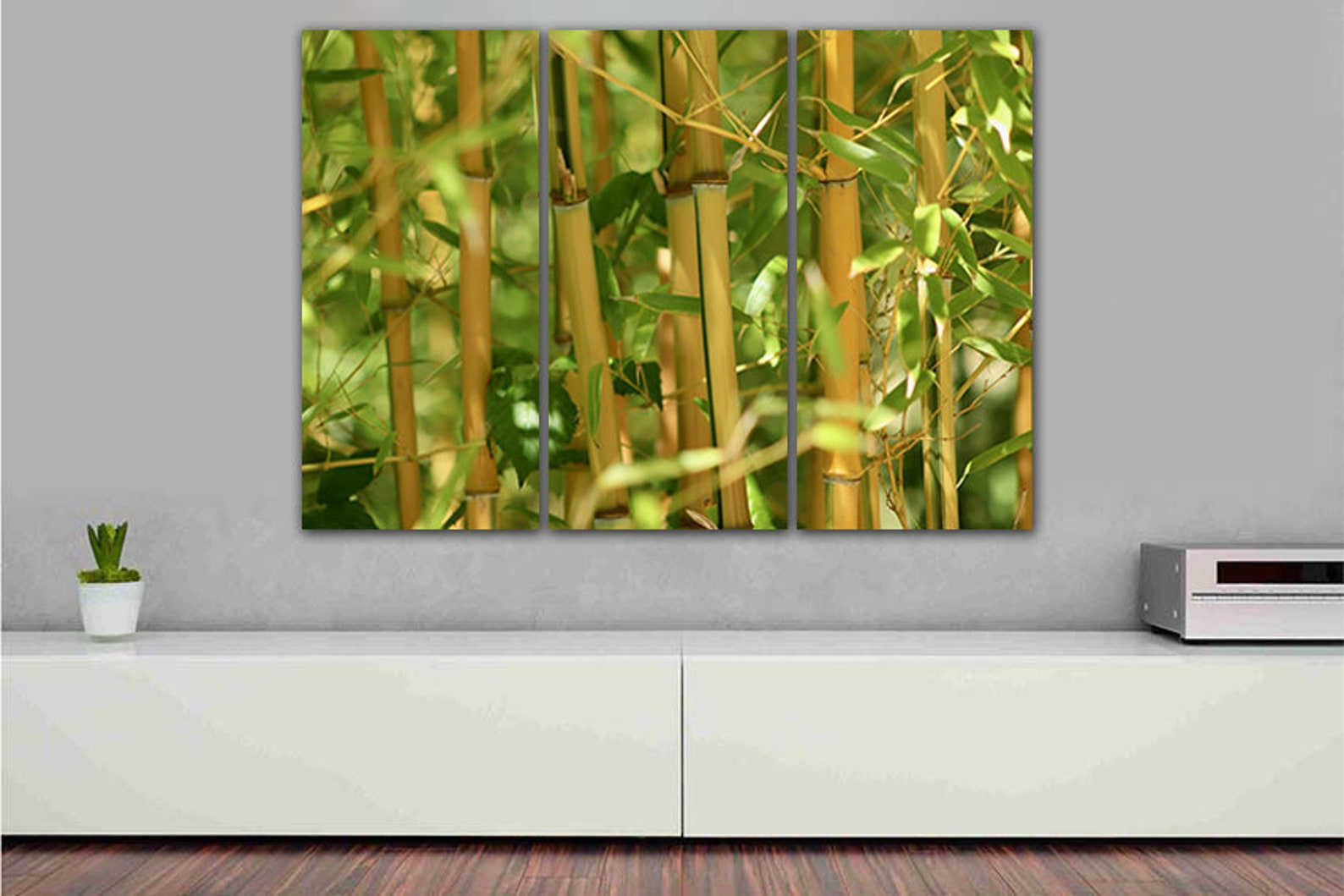 Bamboo Canvas Nature Print Bamboo Wall Décor Forest Wall Art | Etsy