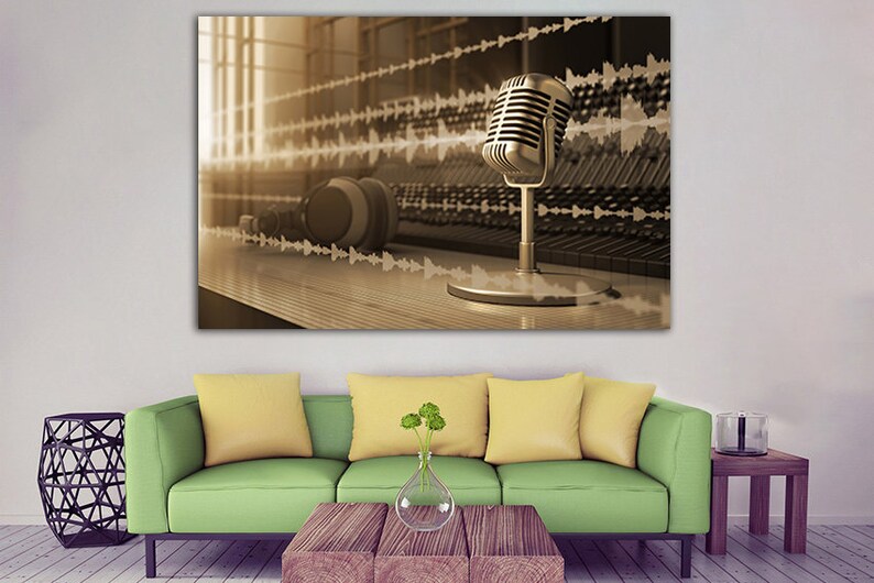 Audio Canvas Modern Wall Decor Equipment Decor Radio Art Dj - Etsy
