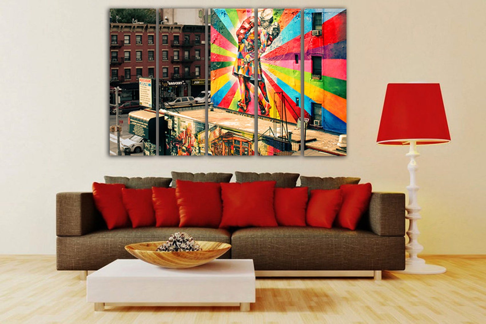 Graffiti Canvas Street Wall Art Mural Poster Love Graffiti Street Art ...