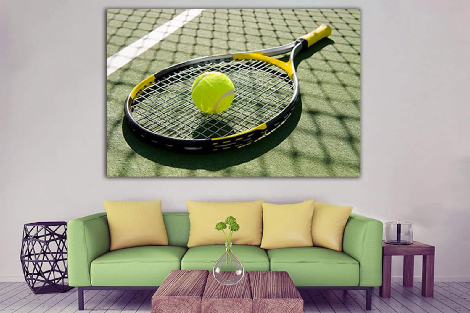 Tennis Canvas Tennis Player Art Sports Art Prints Game Wall | Etsy