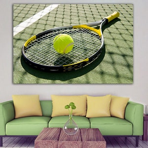 Tennis Canvas Tennis Player Art Sports Art Prints Game Wall Decor ...