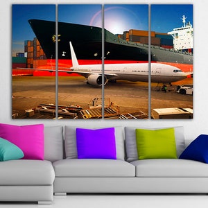 Transportation and Logistics for Wall Decor Airplanes Wall Art Ships ...