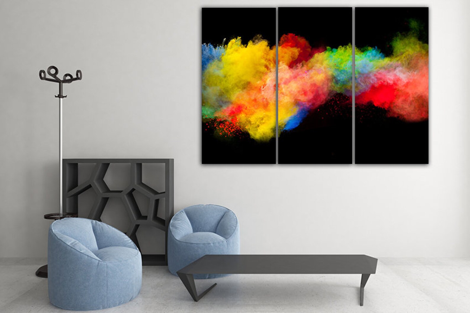 Paint Explosion Art Abstraction Canvas Abstract Painting | Etsy