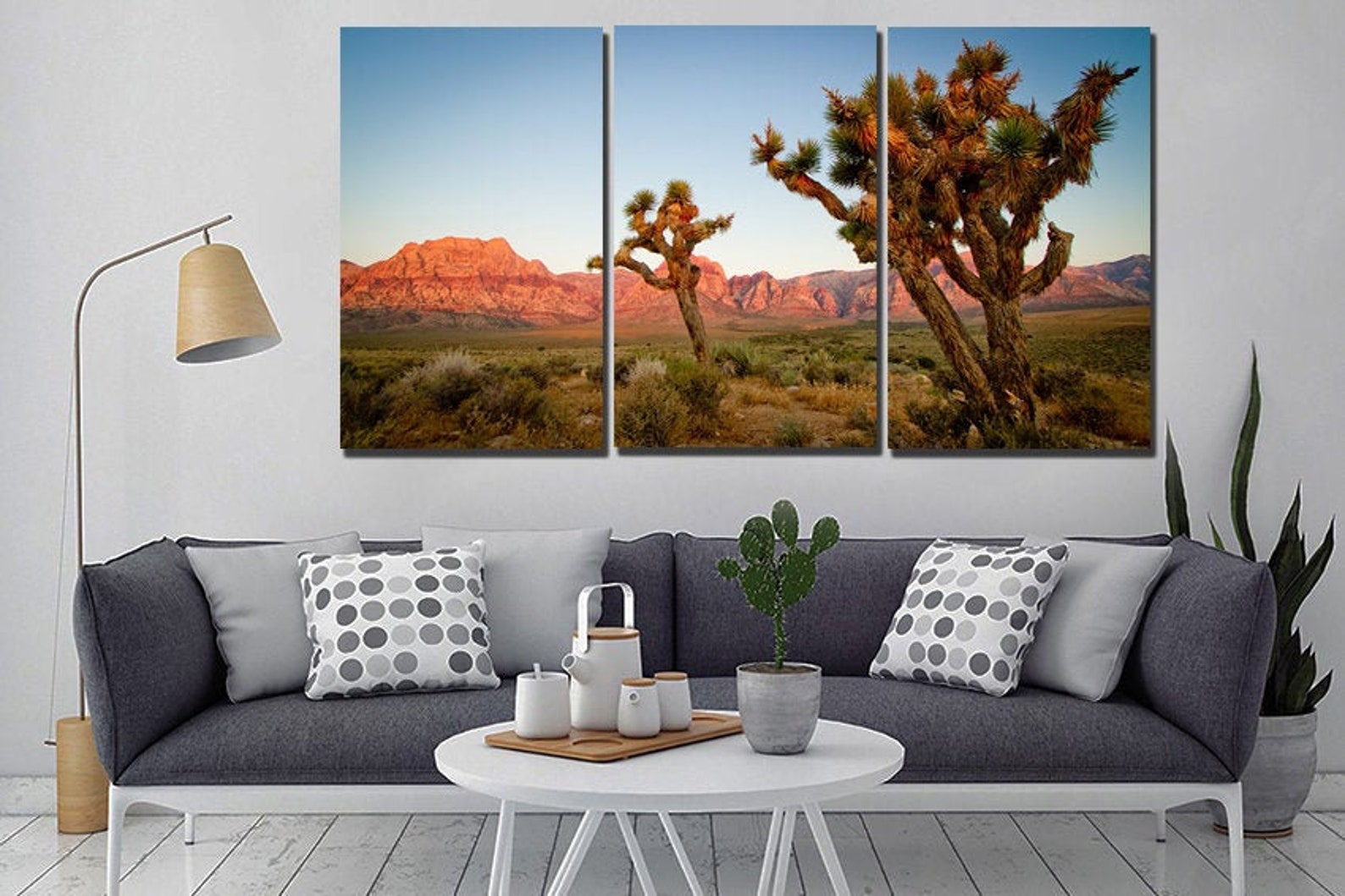 Red Mountain Art Print on Canvas Nature Print Landscape Decor ...