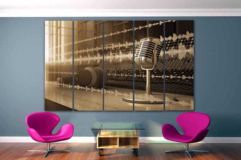 Audio Canvas Modern Wall Decor Equipment Decor Radio Art Dj Decor Music ...