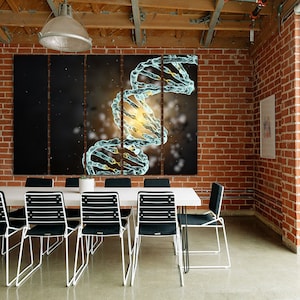 Dna Canvas Set Wall Art Canvas Science Decor Medical Anatomy Art ...