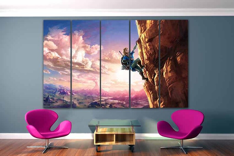 Legend Zelda Wall Art Canvas Game Poster Zelda Print Game Room Décor ...