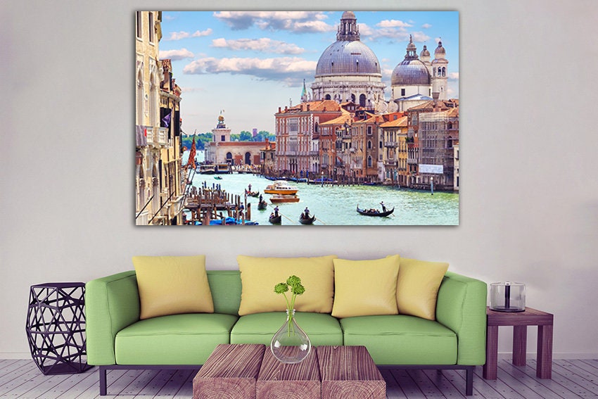 Venice Canvas Italy Wall Art Venice Canal Cityscape Decor Italy Décor ...