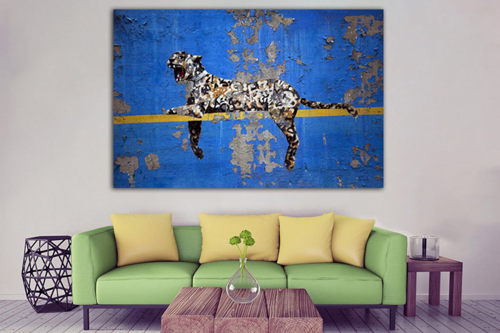Cheetah Canvas Leopard Wall Art Bronx Zoo Art Print Art Animal - Etsy