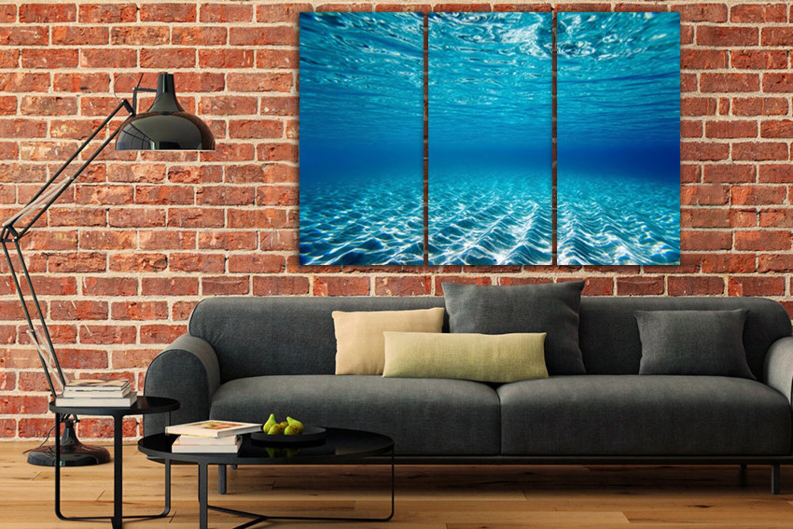 Ocean Canvas Underwater Decor Water Wall Art Undersea World - Etsy