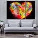 Heart Canvas Paint Explosion Art Abstraction Wall Art Abstract - Etsy